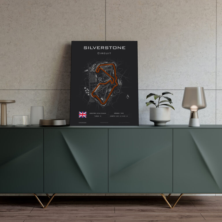 Silverstone Race Track Poster - FLOW RACERS