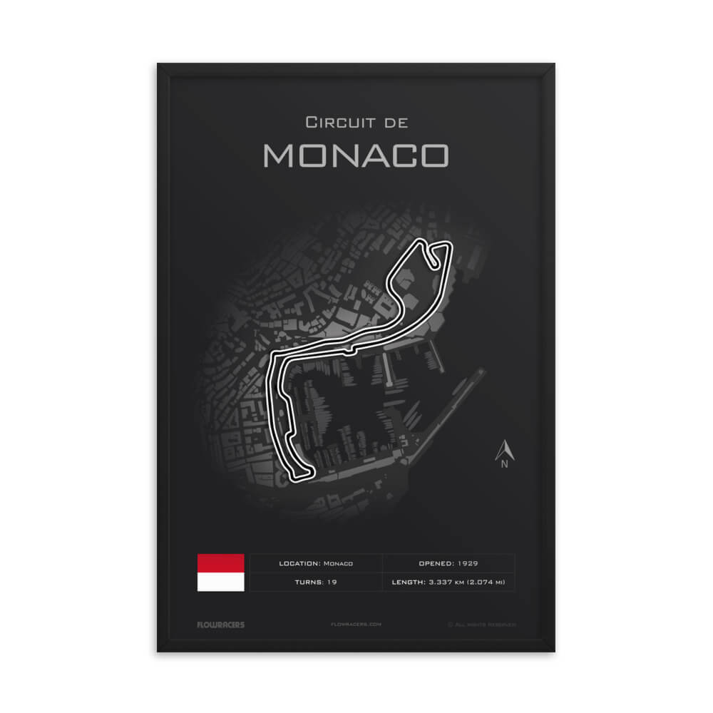 Monaco Race Track Poster - FLOW RACERS