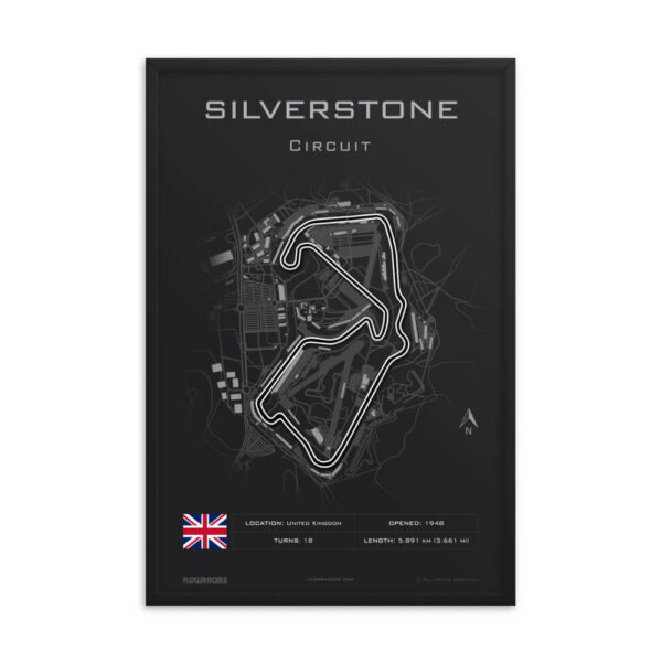 Silverstone Race Track Poster - FLOW RACERS