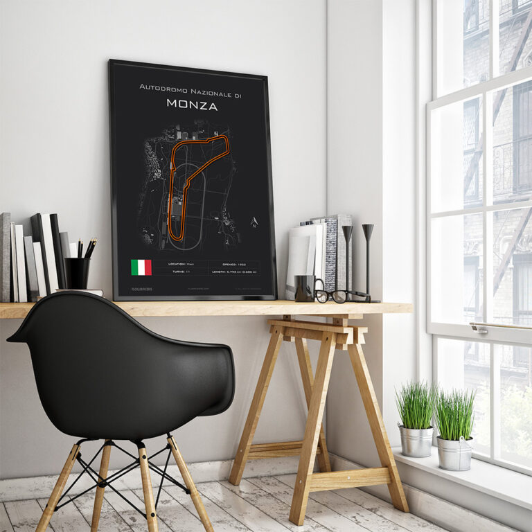 Monza Race Track Poster - FLOW RACERS